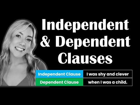 Independent VS Dependent Clauses | English Grammar Lesson for Beginners