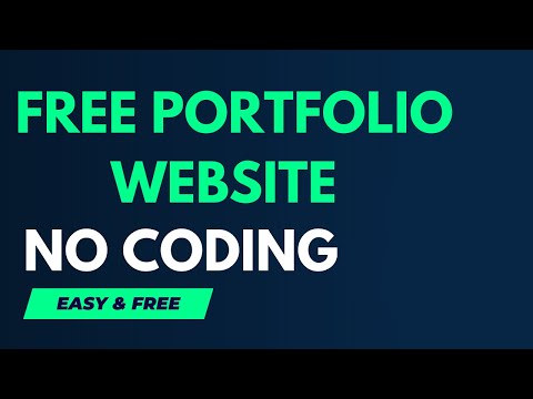 Create a Portfolio Website in for FREE in just 6 Minutes