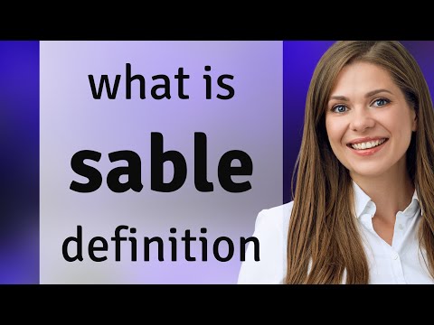 Sable | definition of SABLE