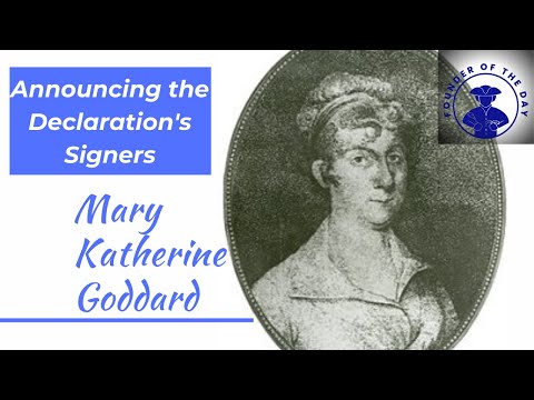 Mary Katherine Goddard's Broadsides