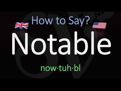How to Pronounce Notable? (CORRECTLY) Meaning & Pronunciation