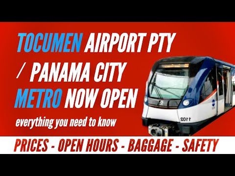 Tocumen Airport Panama Metro Station now open. Everything to know: Hours Price Baggage Safety/Crime