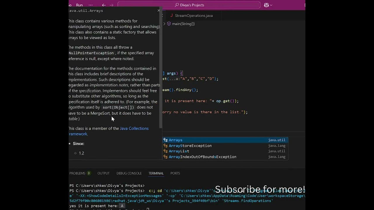 Java Streams API: Understanding findFirst() & findAny() with Code Examples | Java 8 | Streams API