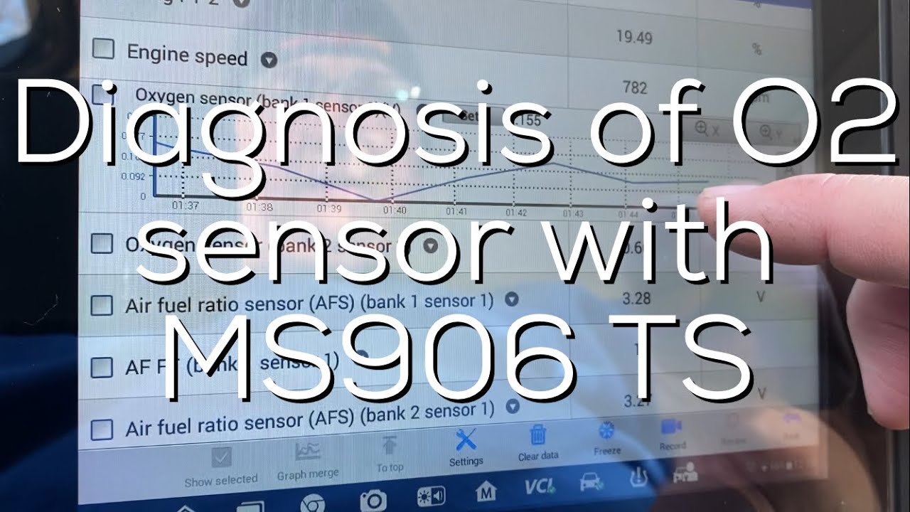 Lexus ES330 O2 sensor Diagnosis with Autel MS906 TS