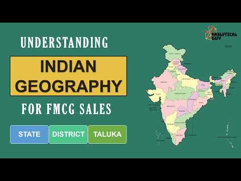 India's Geography - STATE, DISTRICT, TEHSIL, TALUKA for FMCG Coverage in Hindi| Sales Distribution