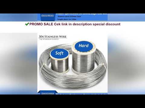 New 1pcs 1-100 meters 304 Stainless Steel Soft/hard Steel Wire Diameter 0.02-3mm Single Strand Lashi