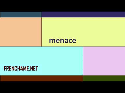 French For Beginners I How to pronounce I menace
