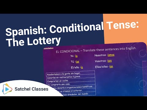 Spanish Conditional Tense The Lottery | Spanish | Satchel Classes