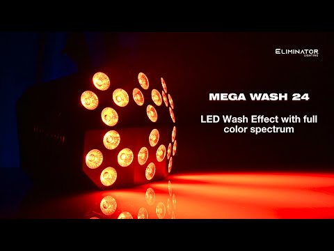 Eliminator Lighting Mega Wash 24 24 x 10W 6-in-1 Hex LED Wash | Reverb