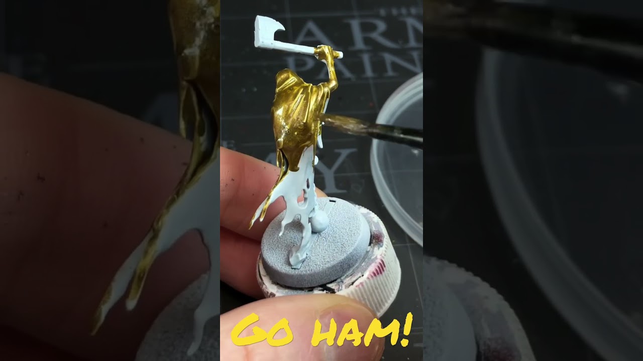 Hoplite Gold Speedpaint - easiest and fastest gold application? #wargaming  #speedpaint