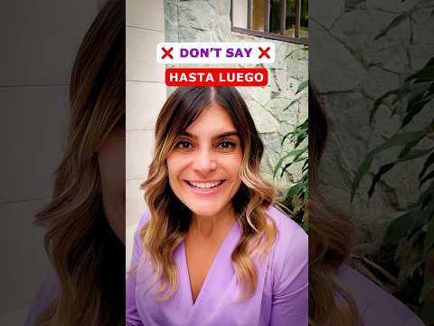 How to say goodbye in Spanish don't say hasta luego #learnspanish #spanishforbeginners #shorts