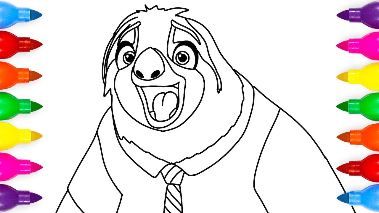 Zootopia 2 Movie FLASH Coloring Page