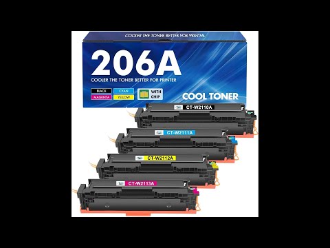 HP 206A Toner Cartridge 4-Pack: Compatible Replacement