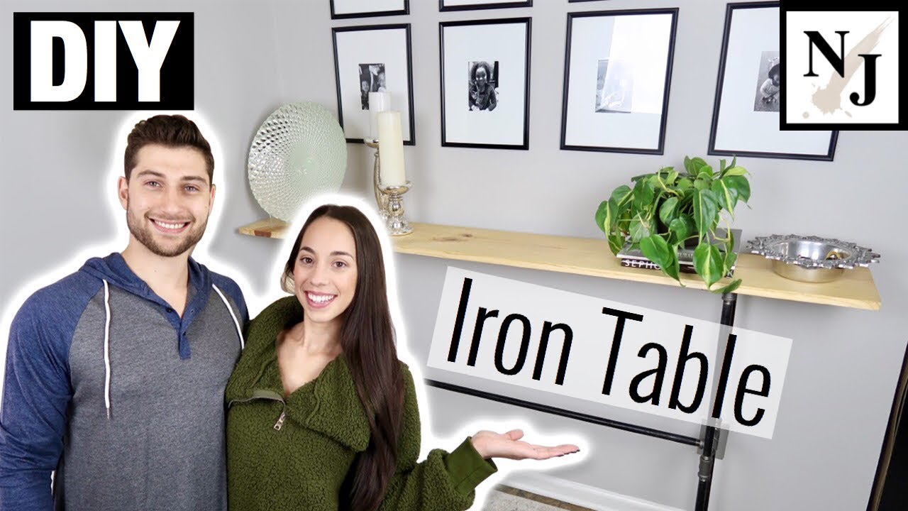 DIY IRON ENTRYWAY TABLE **NO TOOLS NEEDED!**
