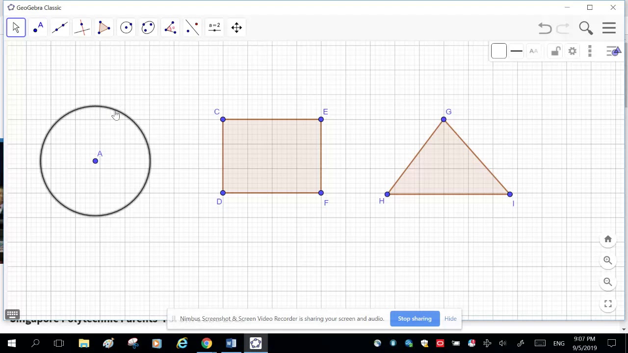 geogebra moving objects video