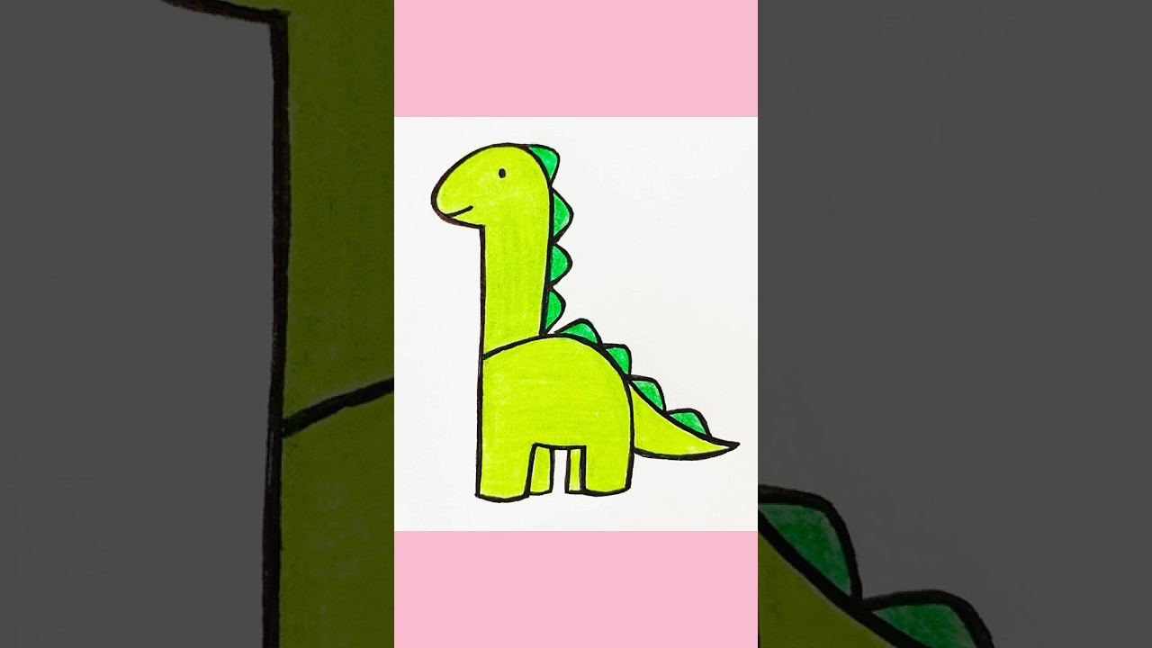 Dinosaur drawing with letter h| Dinosaur drawing hack