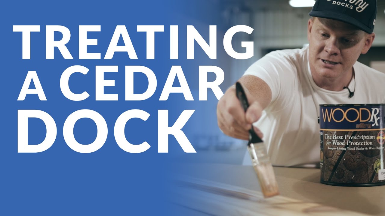 Treating A Cedar Dock