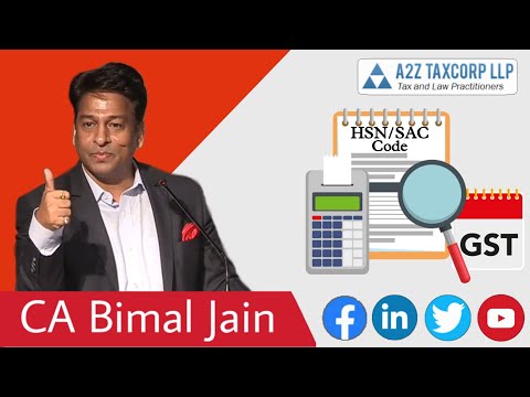 Find out HSN/ SAC for Goods/ Services for correct classification & Rates (English) || CA Bimal Jain