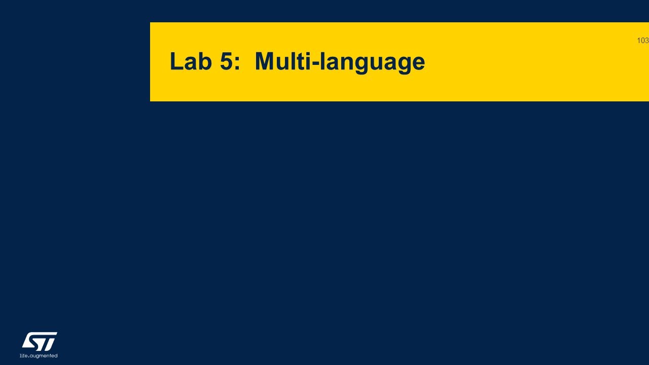 STM32 Graphics Workshop - 12 TouchGFX lab multi language support