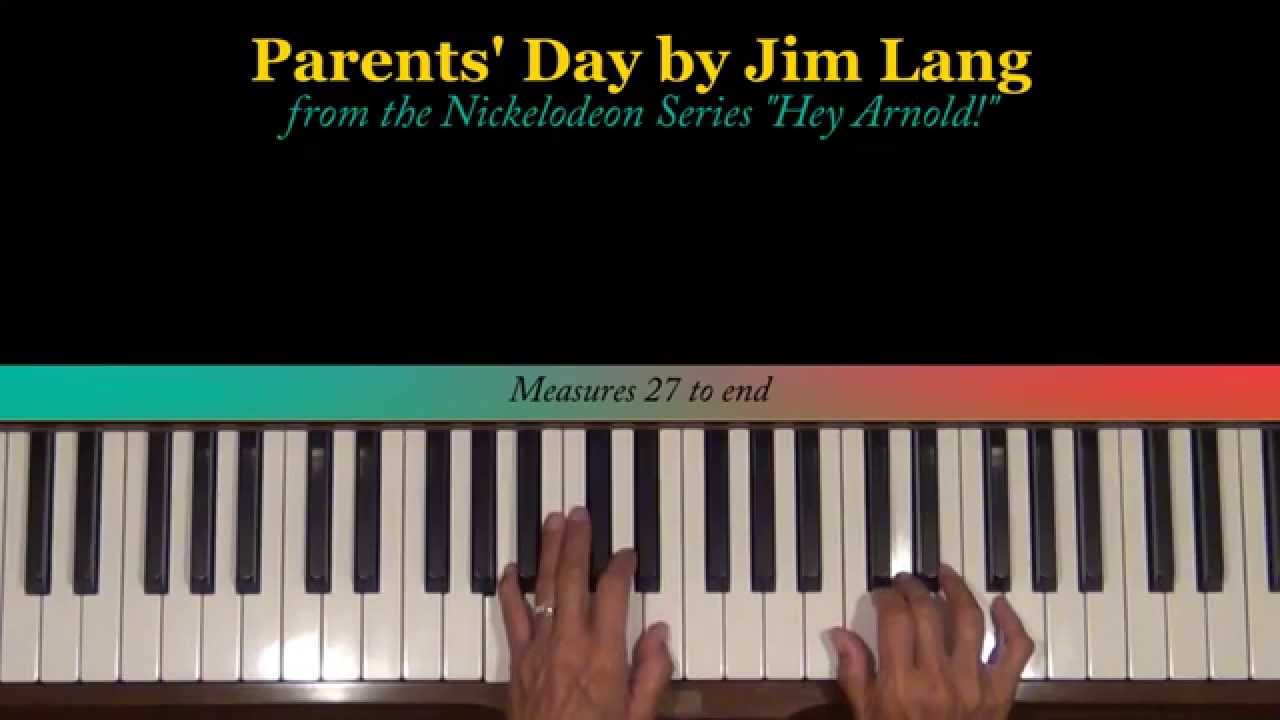 Hey Arnold Parents Day by Jim Lang Piano Tutorial
