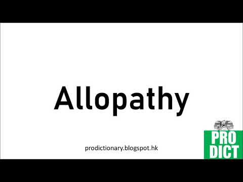 How to Pronounce Allopathy|Pro Dictionary