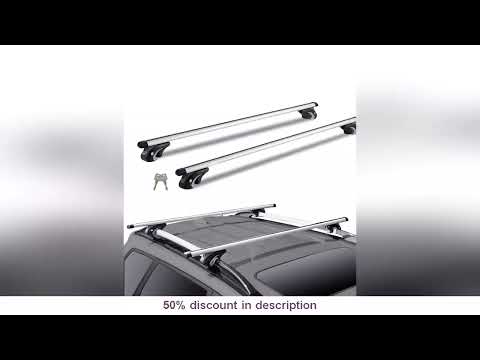 #VEVOR Roof Rack Crossbar Adjustable Aliuminum Roof Rail Crossbar Baggage Luggage Carrier 200LBS T
