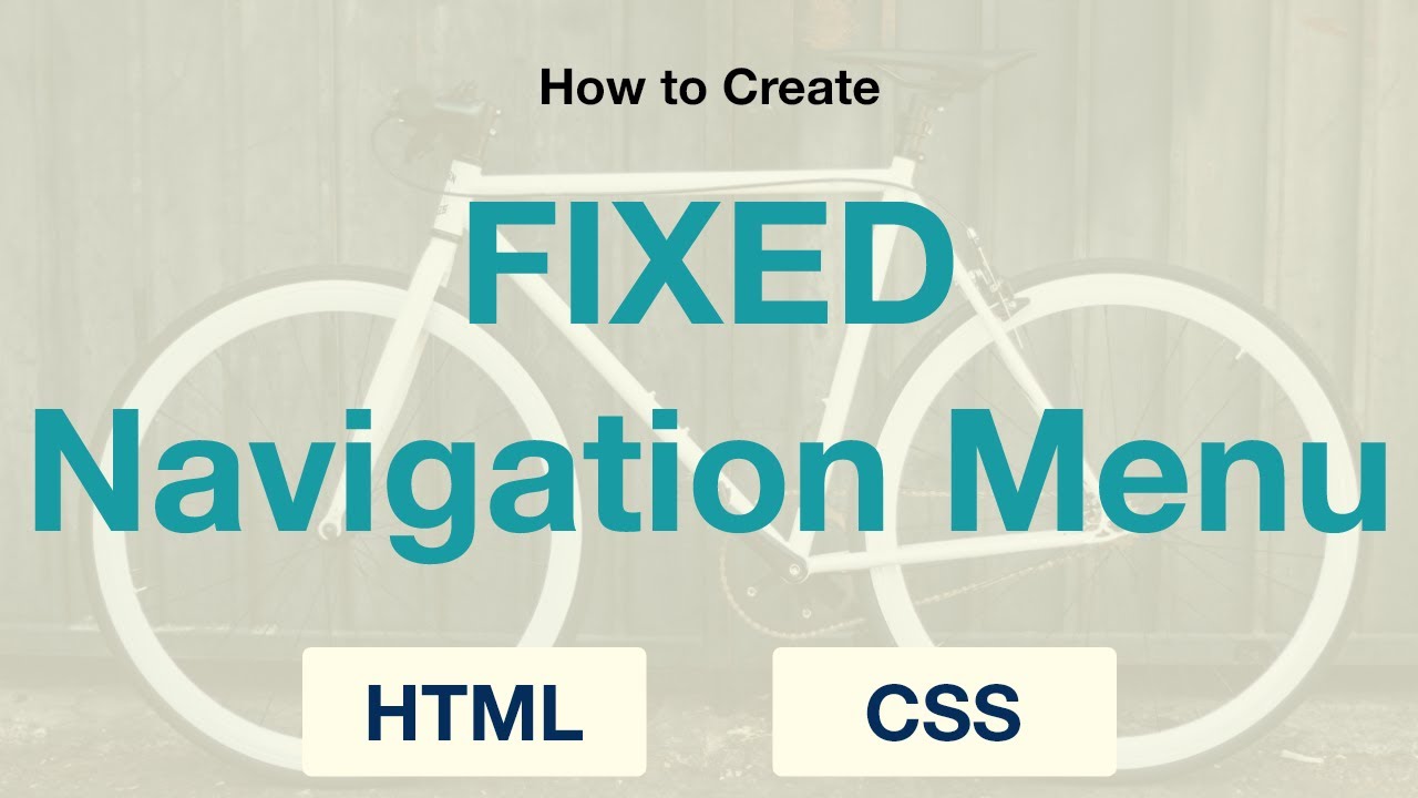 How to Create a Fixed Navigation Menu with HTML, CSS and JavaScript