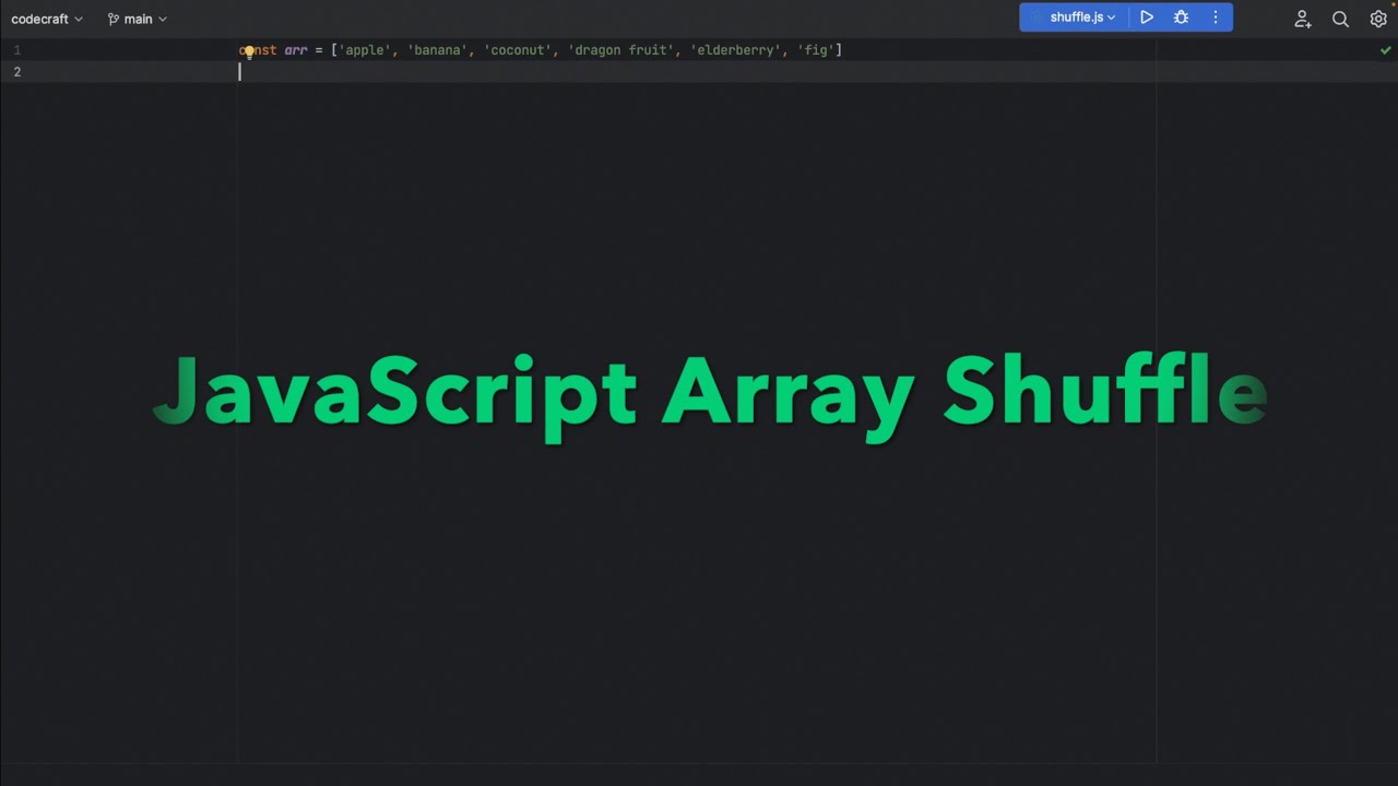 Javascript Array Shuffle Practice