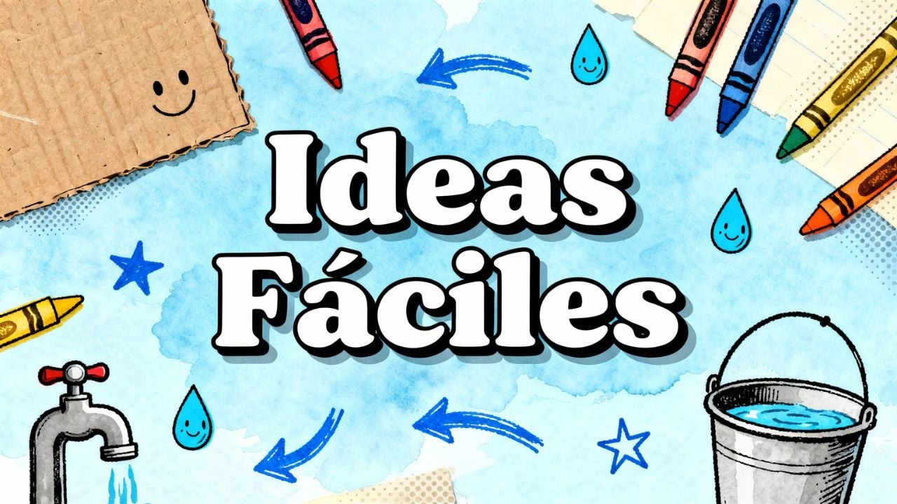 5 Ideas Unicas de Carteles del Cuidado del Agua para Niños