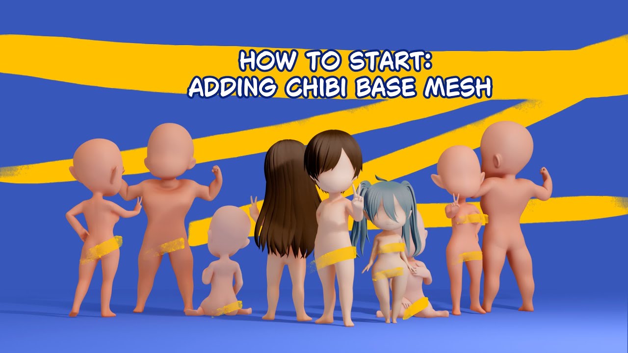 1.How to Start: Adding Chibi Base Mesh | Chibi Gen Pro 2 (Blender)