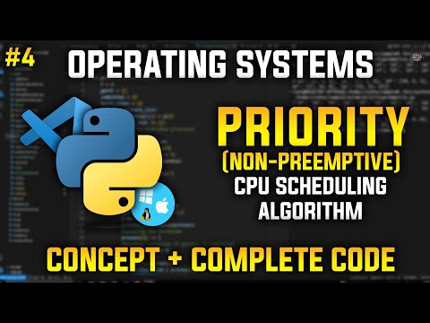 Understanding Priority (Non-Preemptive) CPU Scheduling Algorithm in Python | Operating Systems