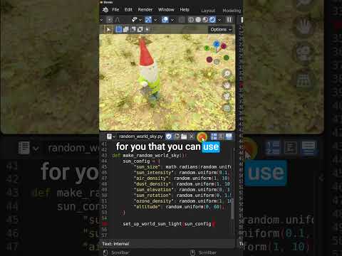 Blender Python: quickly generate random lighting conditions