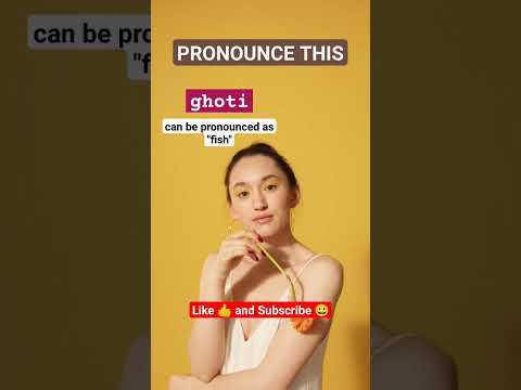 Pronounce This: ghoti #learnenglish #pronounce #english