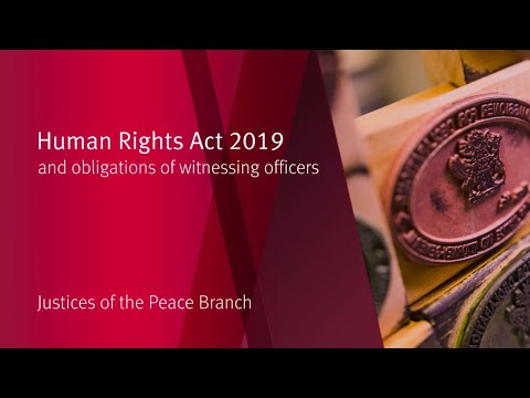 Witnessing obligations under the Human Rights Act 2019
