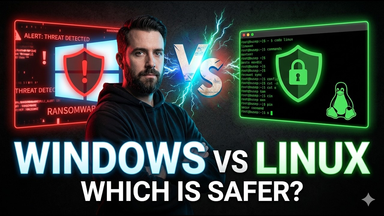 Windows vs Linux Security: Which OS Is More Secure in 2026? (Full Comparison)