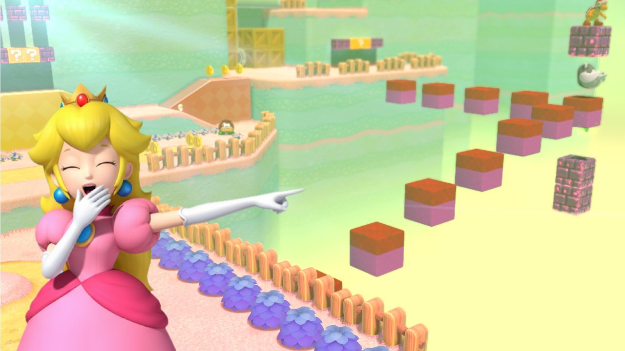 My sister trolls me in Super Mario 3D World (Custom Level)