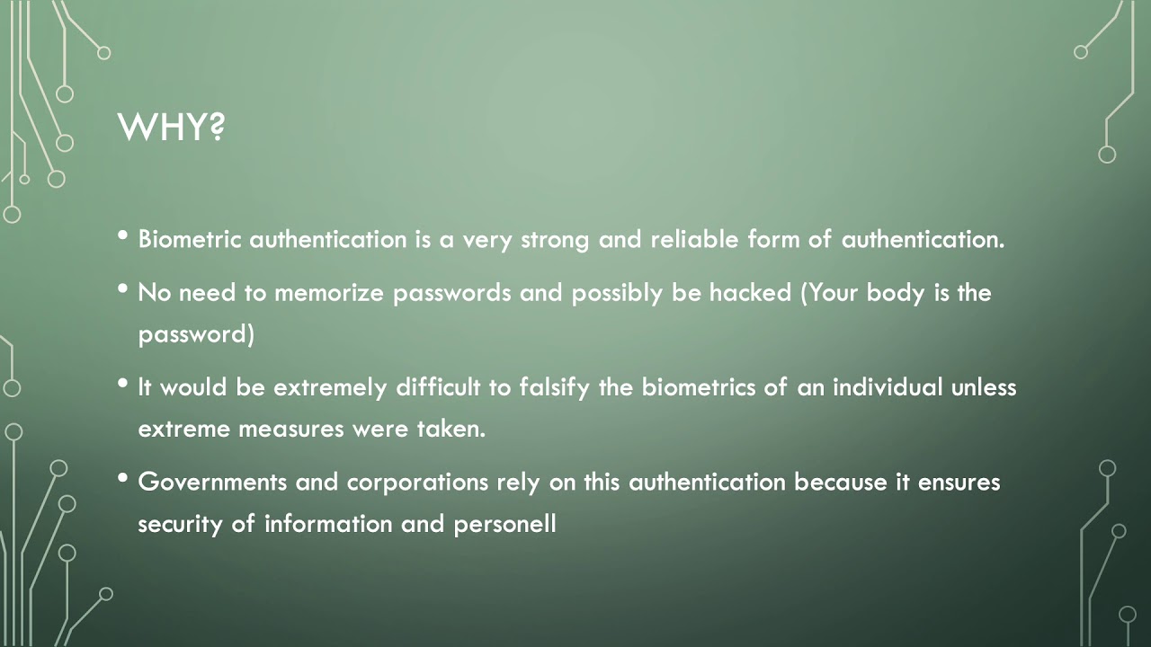 Itec 470 Biometrics PPT