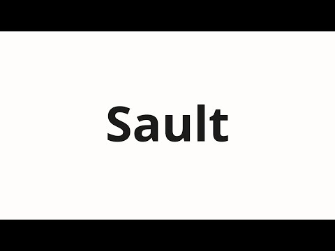 How to pronounce Sault