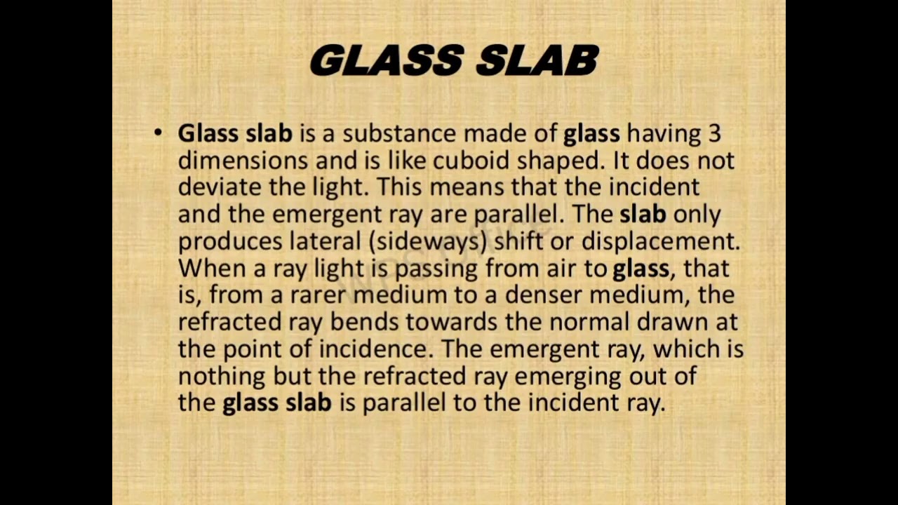 PPT ON REDRACTION THROUGH A RECTANGULAR SLAB