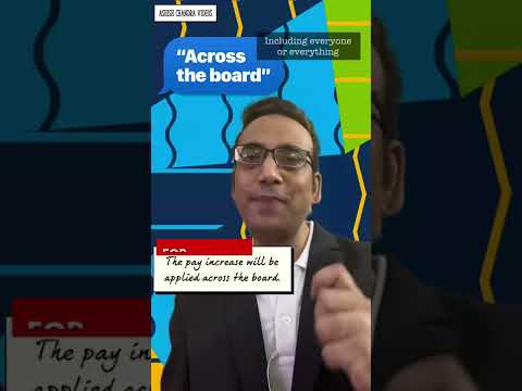 Across the board meaning | Business English