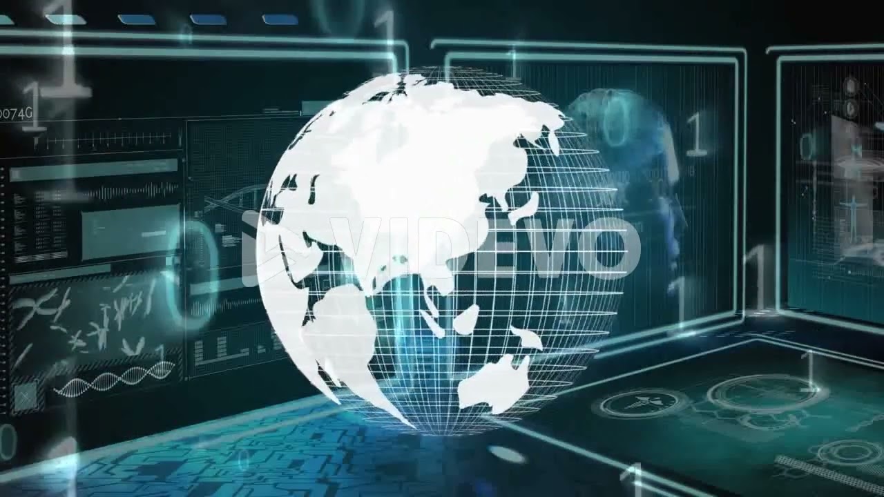 Rotating globe and binary codes