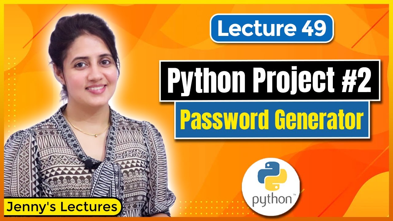 Python Project 2 | Password Generator in Python | Python for Beginners #lec49