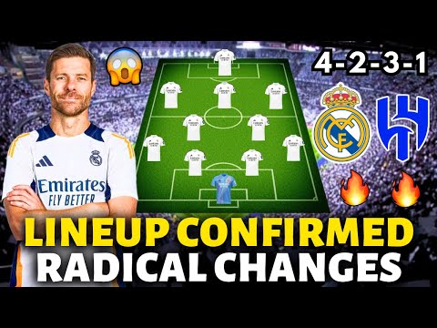 ๐จURGENT! REAL MADRID LINEUP CONFIRMED WITH RADICAL CHANGES! XABI ALONSO'S FIRST! REAL MADRID NEWS
