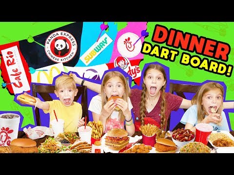 Throwing A Dart at a MAP And Buy Whatever It Lands On! Tannerites DINNER DART BOARD!