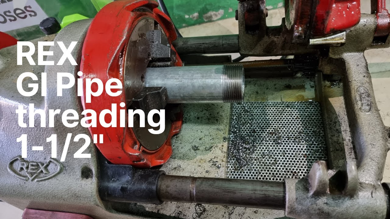 Pipe threading using Rex threader