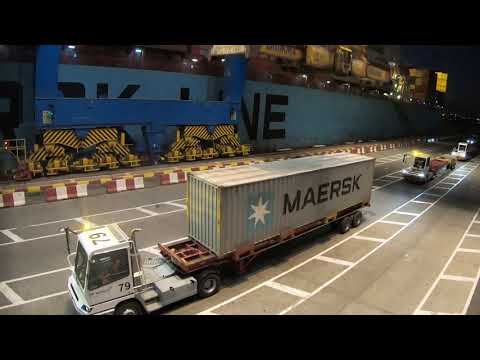 Timelapse DP World Constanta vessel operations