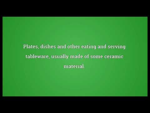 Crockery Meaning