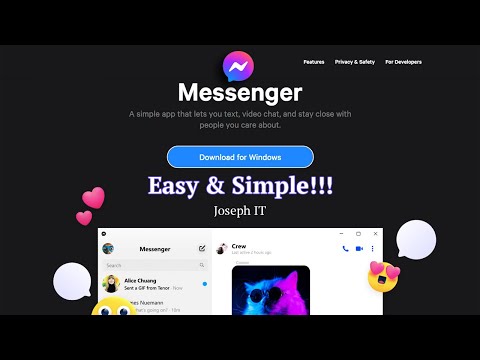 Facebook Messenger for Desktop Windows 10 + Mac