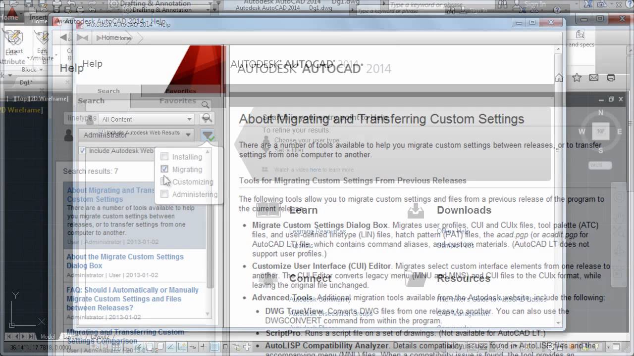Getting Started: AutoCAD 2014 Help