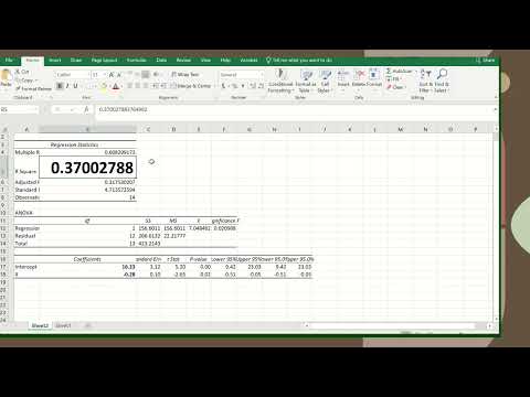 Excel R square interpration